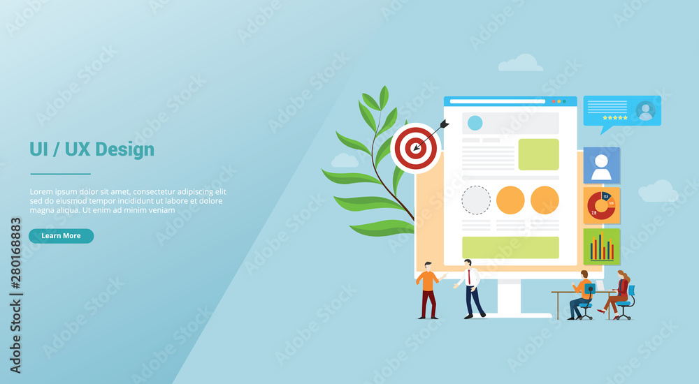 ui ux user interface and user experience design concept development ...