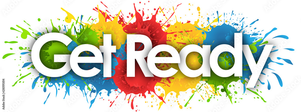 Get Ready in splash’s background Stock Illustration | Adobe Stock