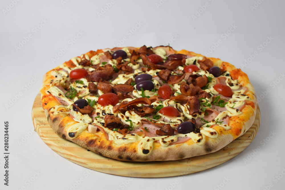 Pizza de lombo Stock Photo | Adobe Stock
