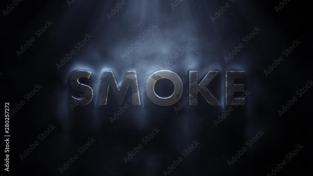 Cinematic Smoke Titles Stock Template Adobe Stock