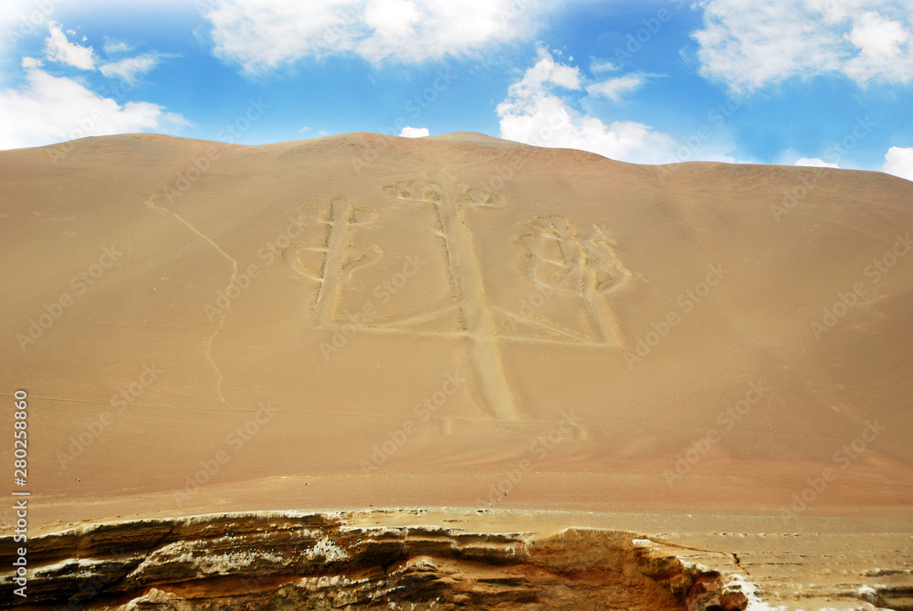 Nazca Lines are a series of large ancient geoglyphs in the Nazca Desert ...
