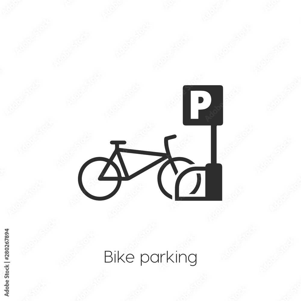 bike parking icon vector Stock Vector | Adobe Stock