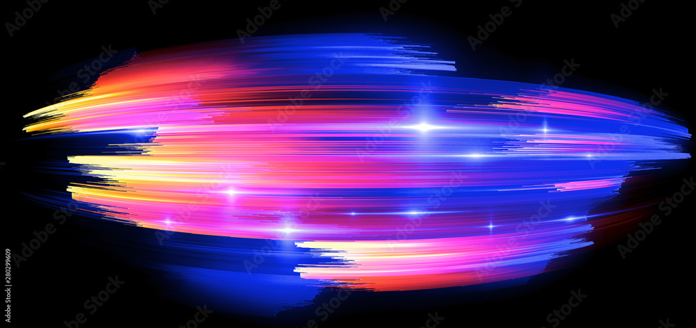 Led Light. Abstract effect. Future tech. Glare cubes. Digital cpu ...