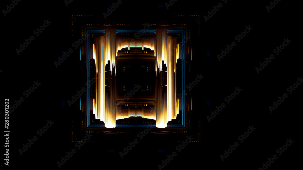 Led Light. luma effect. Future tech. Glare cubes. Digital signal ...