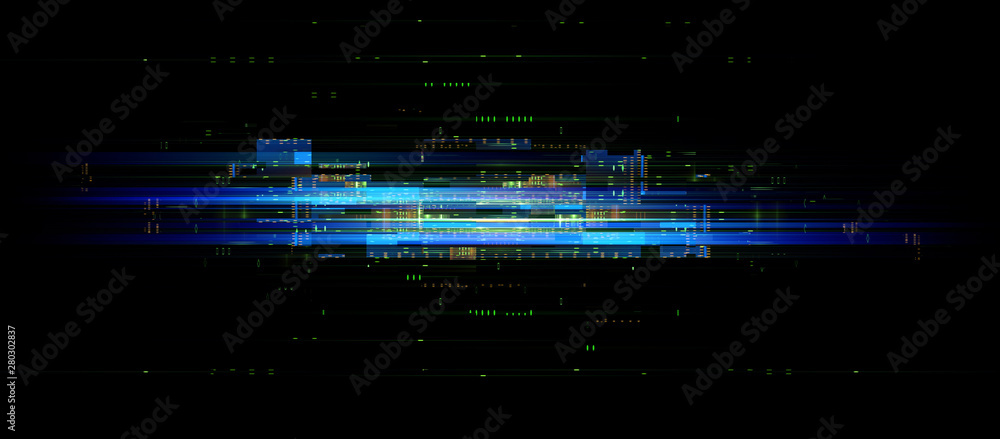 Led Light. Abstract effect. Future tech. Glare cubes. Digital cpu ...
