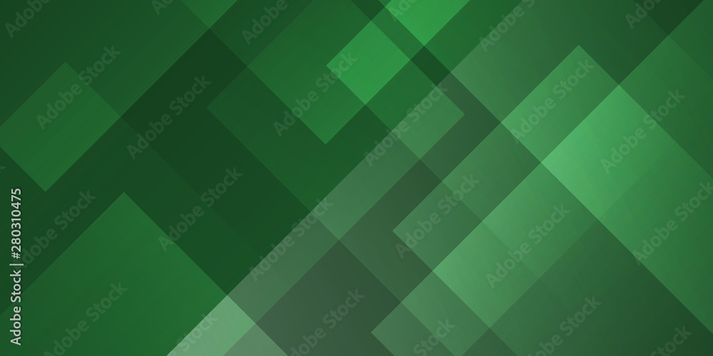 abstract green background square shapes in transparent design Stock ...