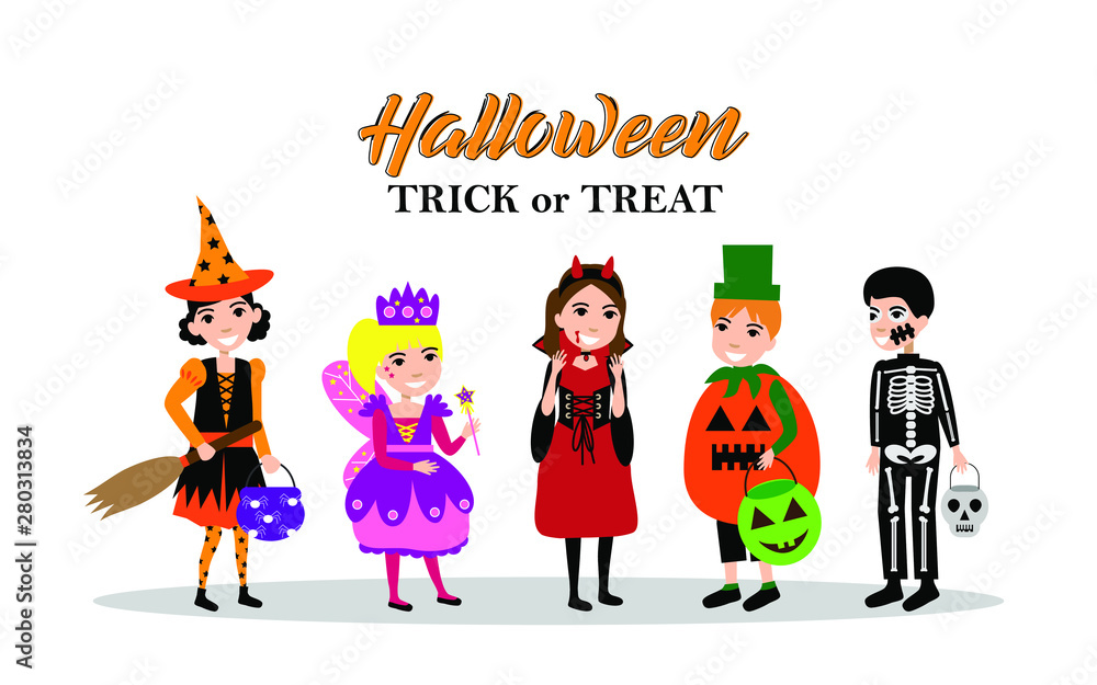 Kids Halloween Costume Clipart