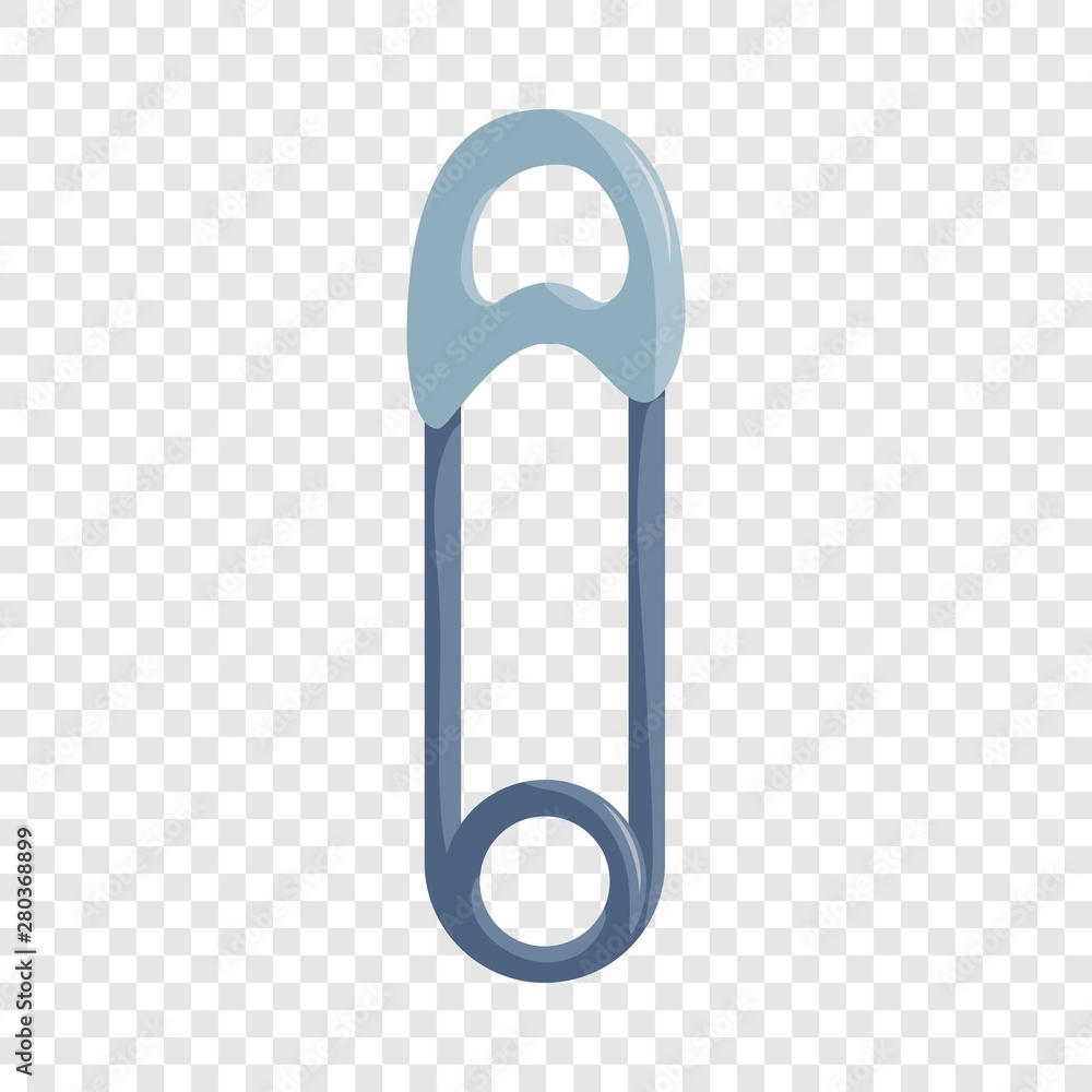 Safety pin icon. Cartoon illustration of safety pin vector icon for web ...