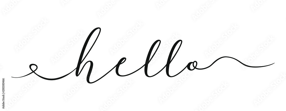 World hello day template black color editable on white background for ...