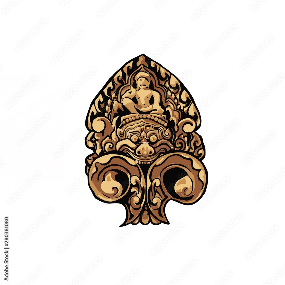 Rahu Illustration Stock Illustration | Adobe Stock