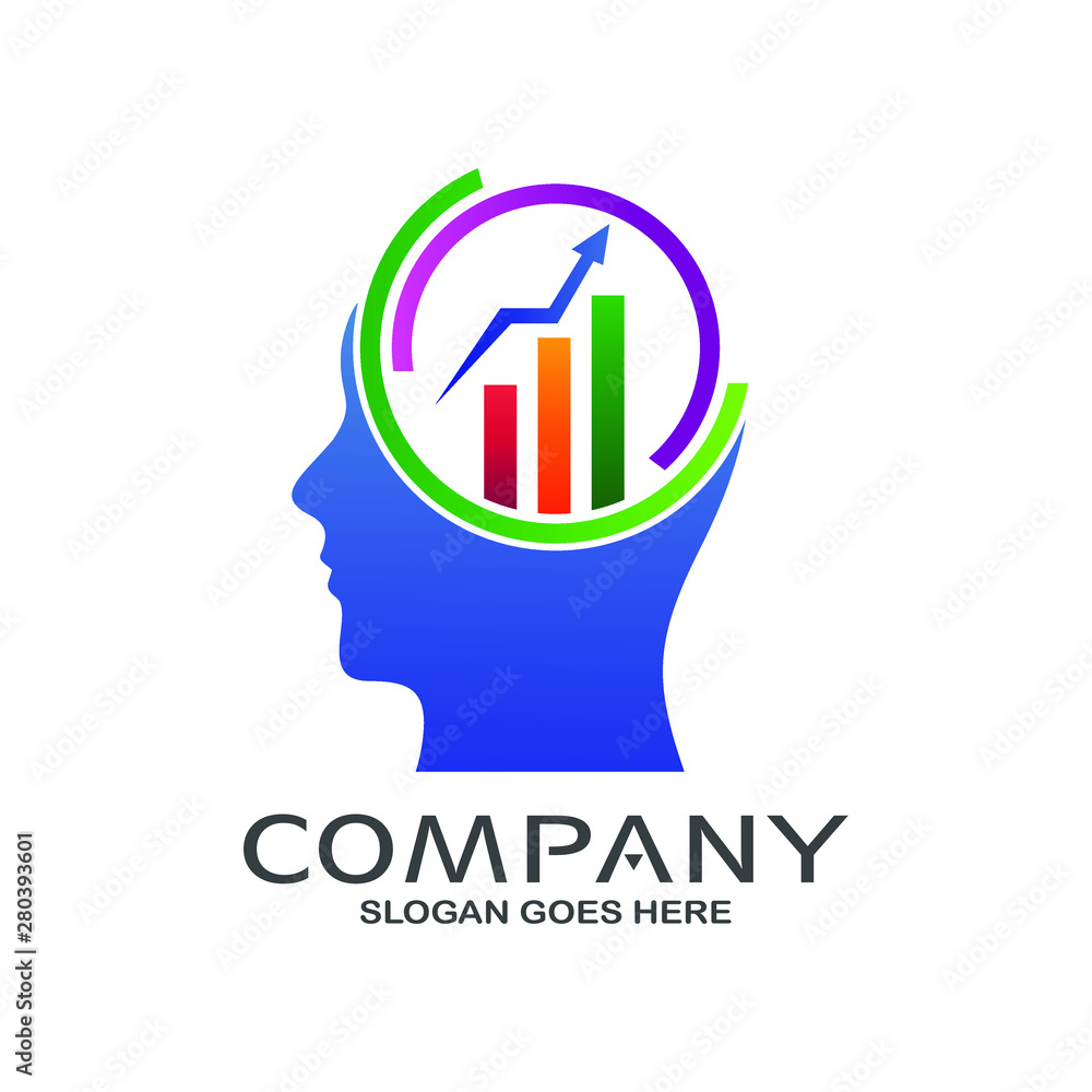 Human Head Business Logo Vector Stock Vector | Adobe Stock
