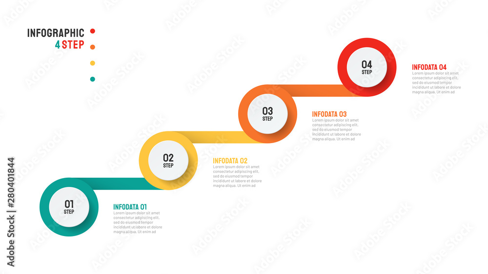 Timeline Infographic template design with modern startup levels ...