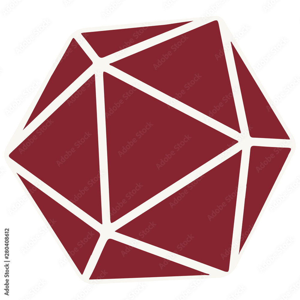 20 Sided Dice Stock Vector | Adobe Stock