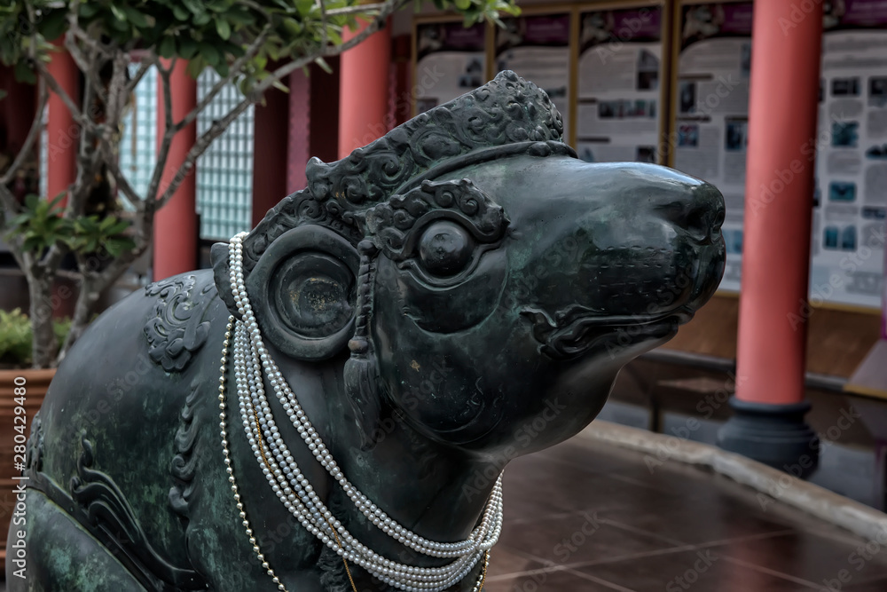statue of rat or mushika vahana or Hindu God Ganeshas Mount as in ...