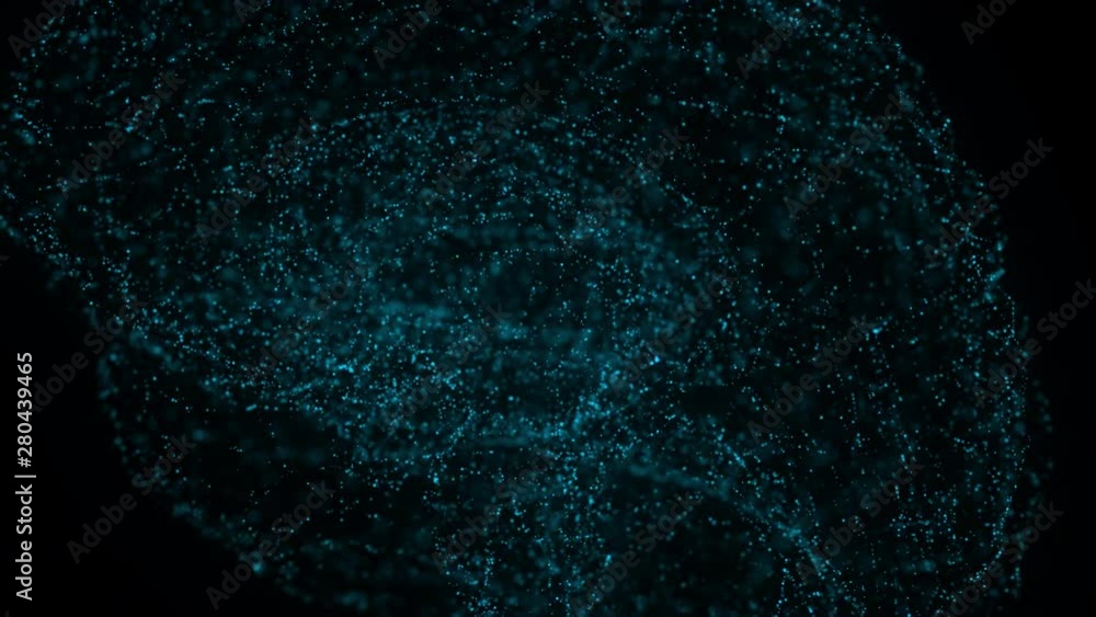 Stockvideo Birth of Artificial intelligence AI machine learning with 5G ...