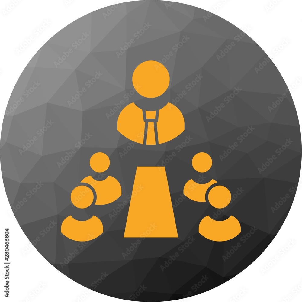 Meeting icon for your project Stock Vector | Adobe Stock