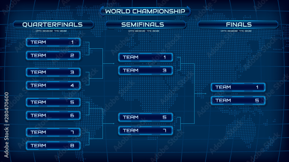Poster World championship blue template background screen – Wall Art ...