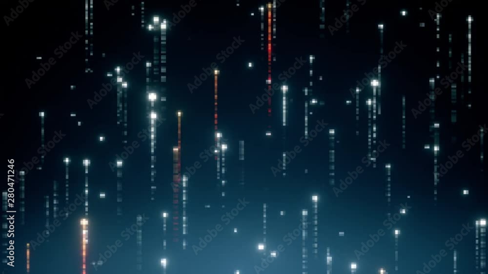 Vidéo Stock Abstract technology background with animation of fast ...