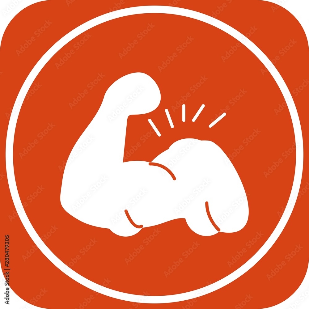 Body builder icon for your project Stock Vector | Adobe Stock