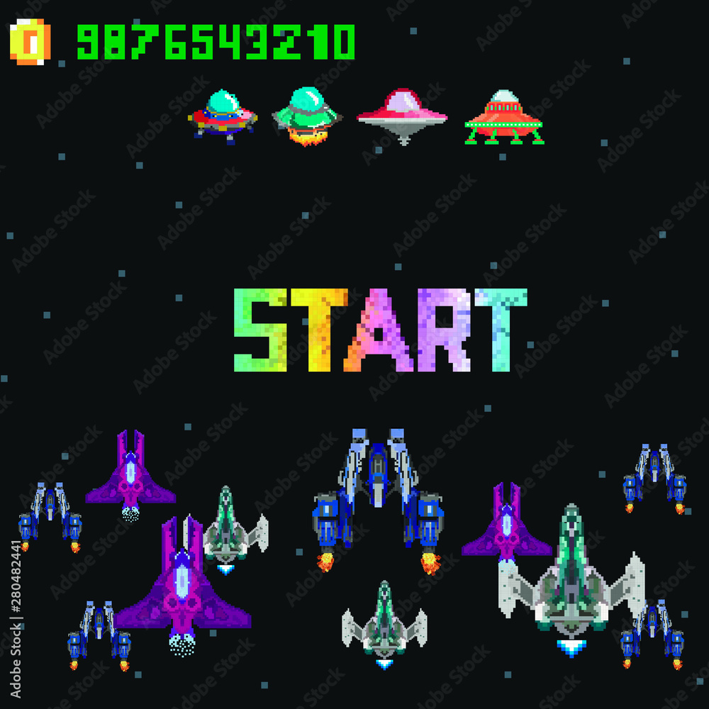 16 Bit Space Background