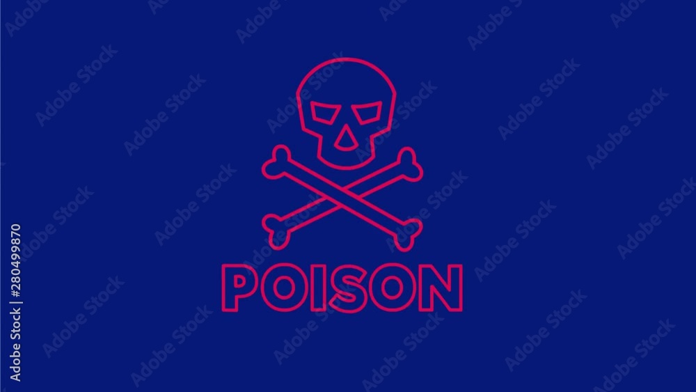 2d Animation motion graphics showing neon sign light signage lighting ...