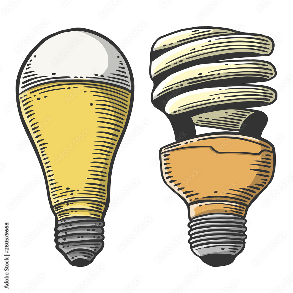 Led Light Bulb Vector
