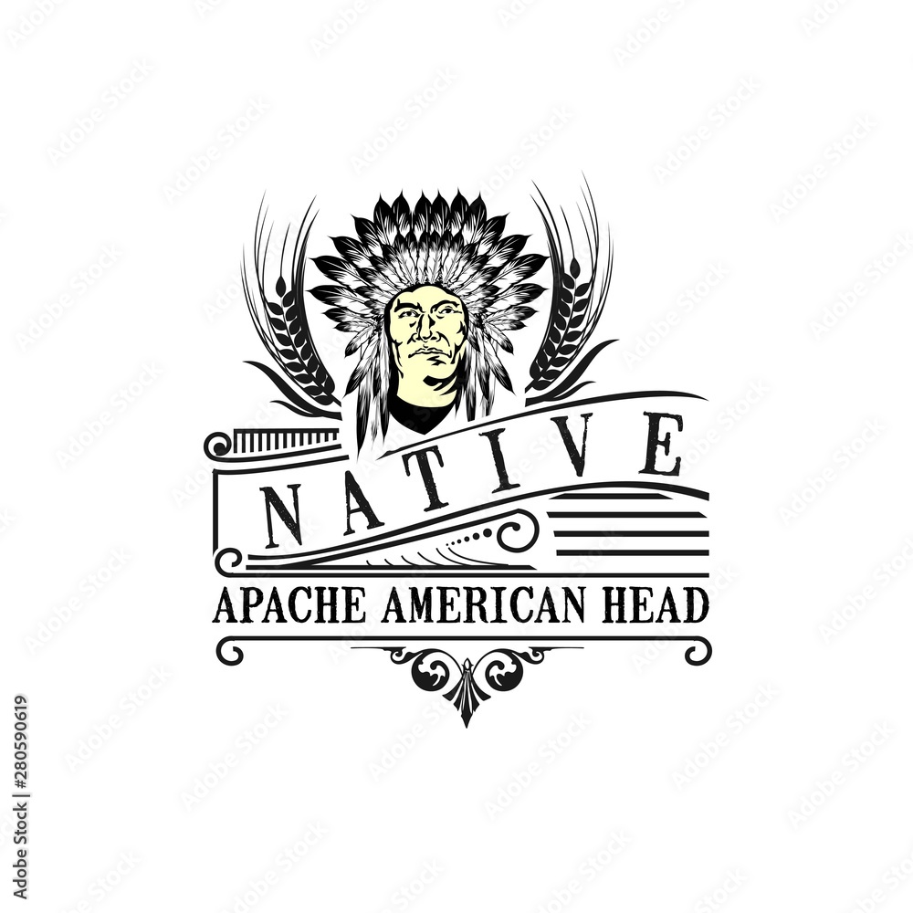 Indian Apache Native, apache american head exclusive design inspiration ...