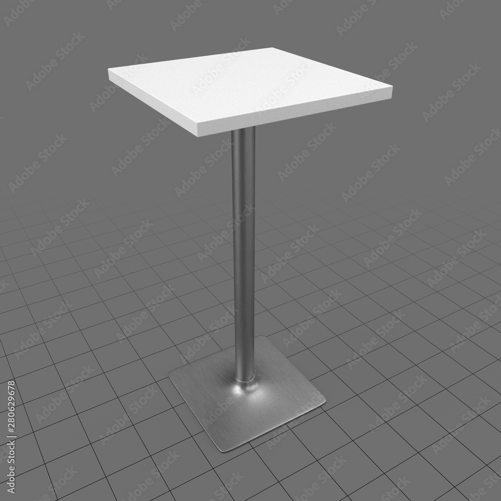Modern standing table Stock 3D asset | Adobe Stock