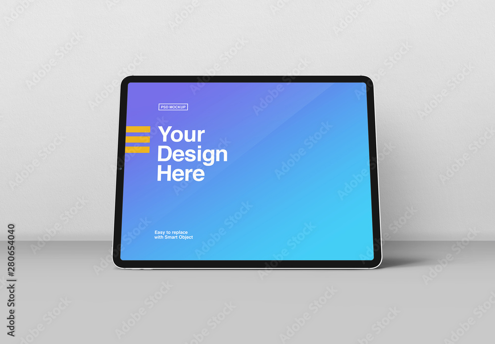 Vertical Tablet Mockup Stock Template | Adobe Stock