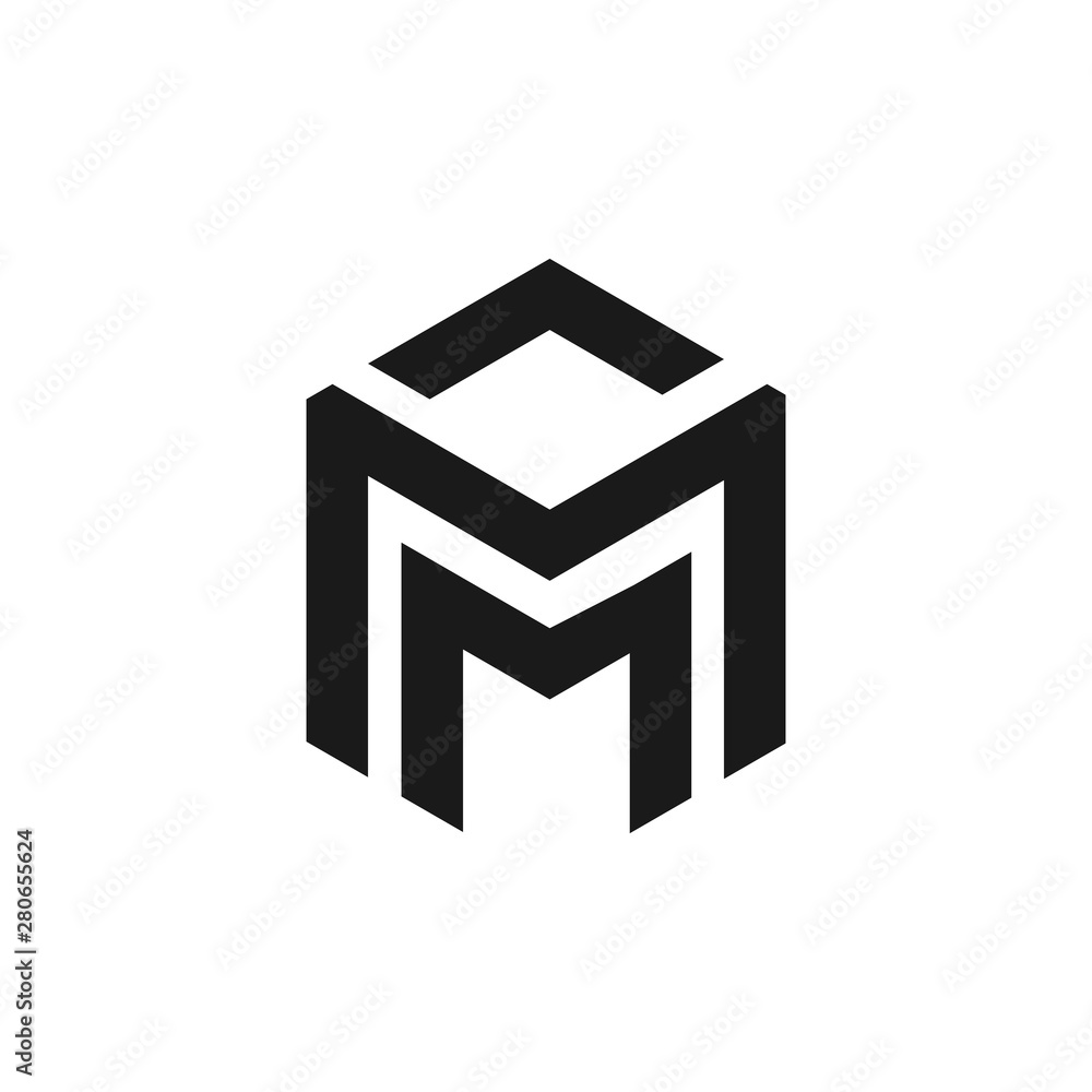 letter am logo dsign Stock Vector | Adobe Stock