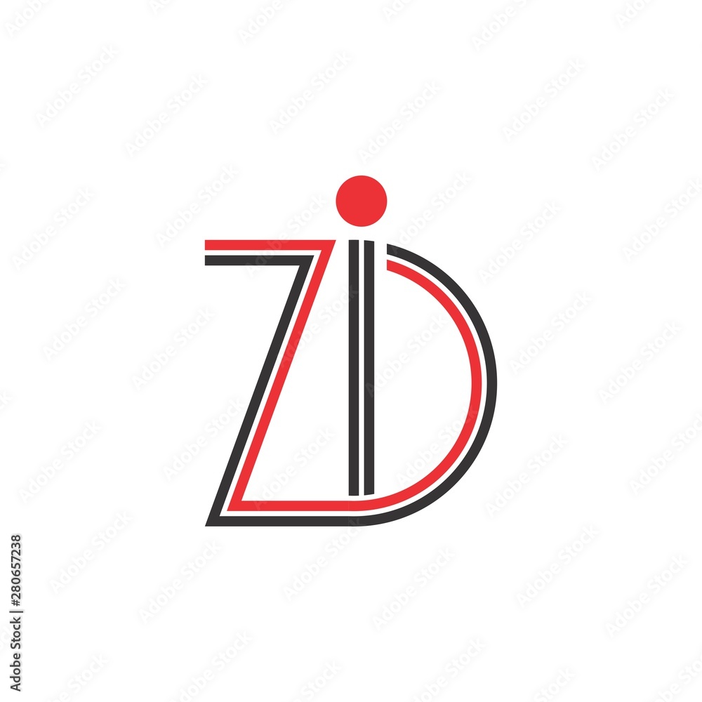 Letter ZiD logo design vector Stock Vector | Adobe Stock