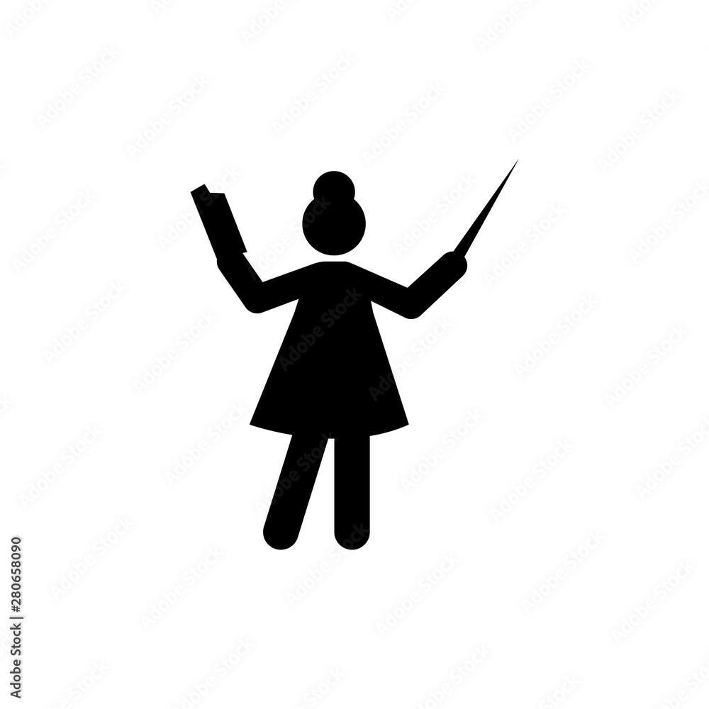 Teacher book education icon. Element of back to school illustration ...