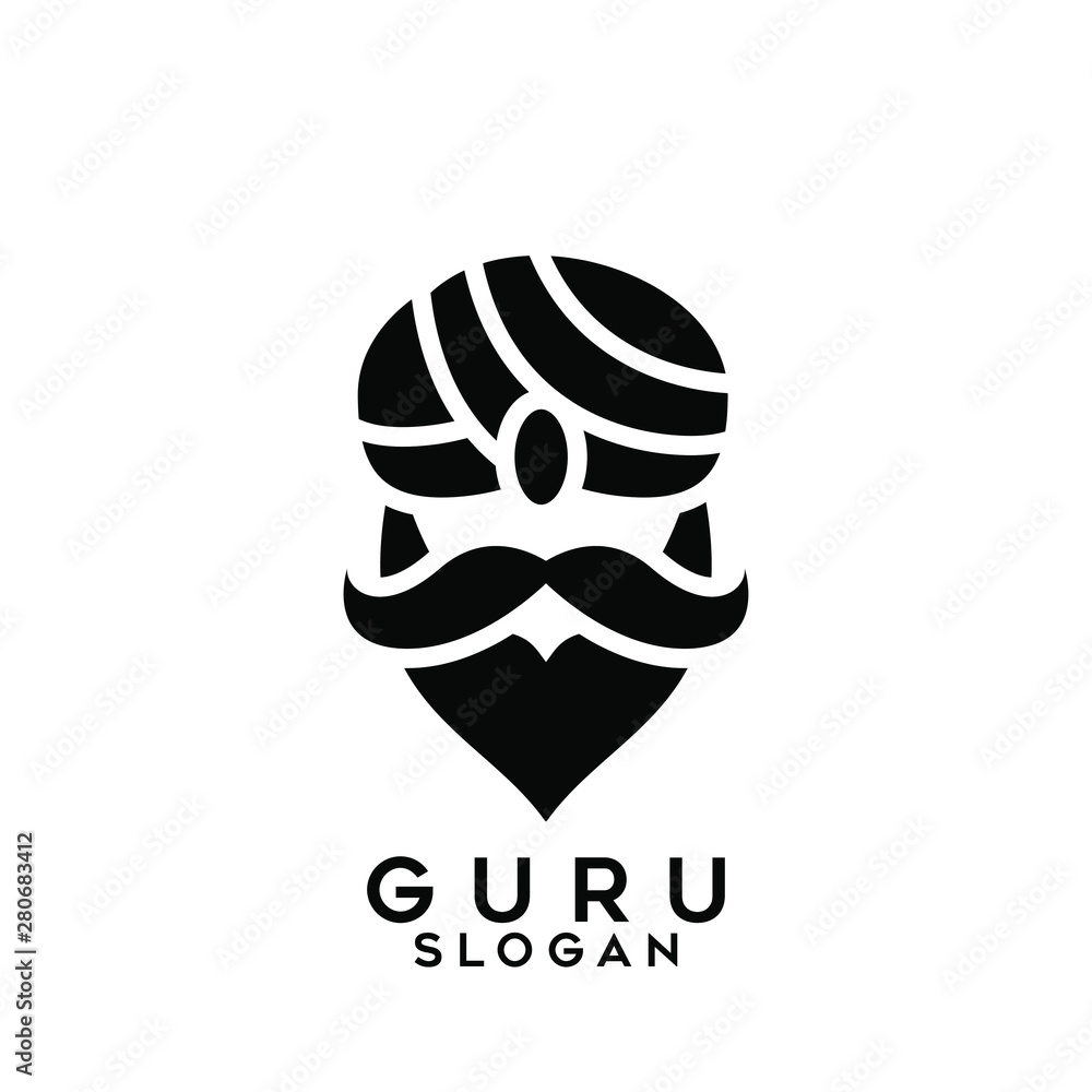 guru logo icon designs vector Stock Vector | Adobe Stock