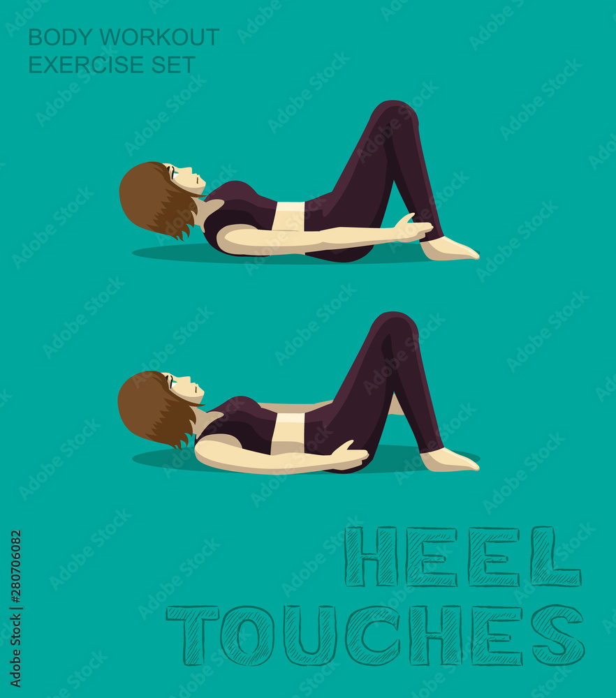 Heel Touches Exercise