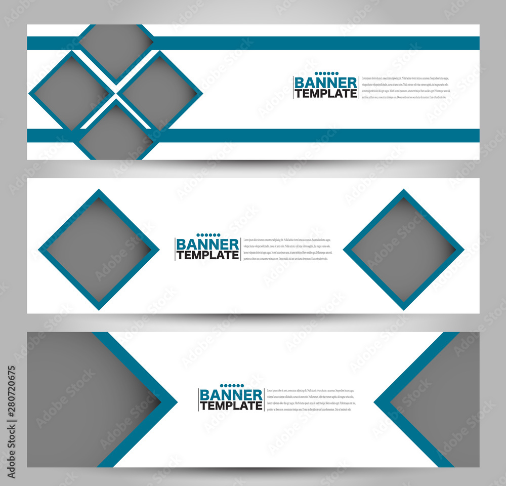 Banner template. Horizontal header. Abstract background for design ...