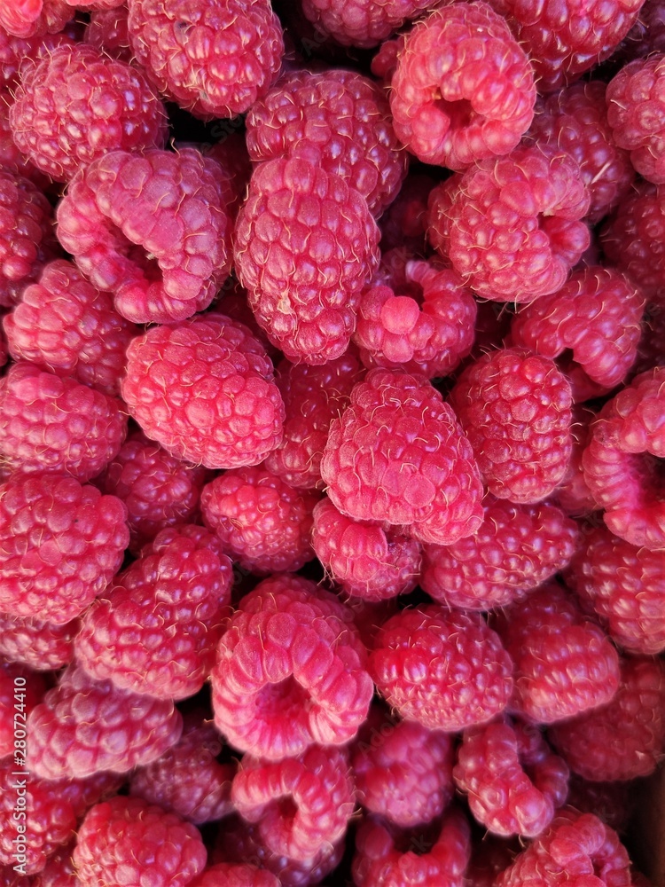 background ripe raspberries, abstract flat layout, food photo fruit ...