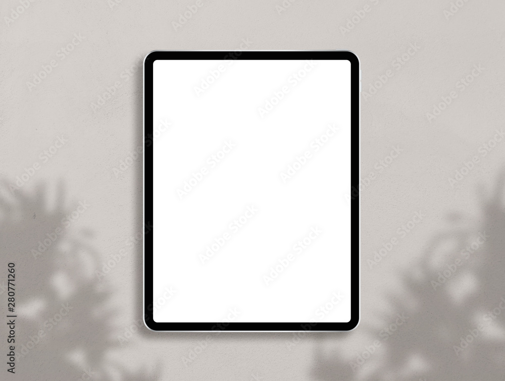 Digital tablet computer with blank screen. Modern tablet mockup photo ...