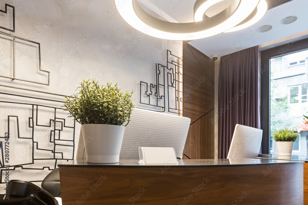 Poster Interior of a modern luxury hotel reception – Wall Art | UkPosters