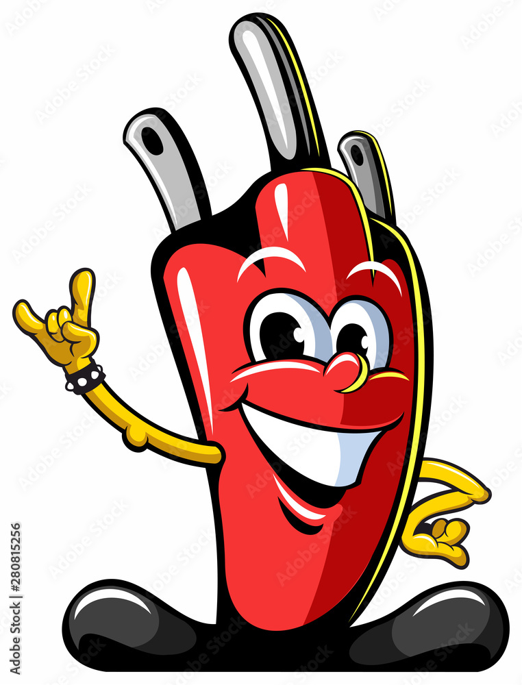 Cartoon style electrical outlet plug, vector cartoon character. Stock ...