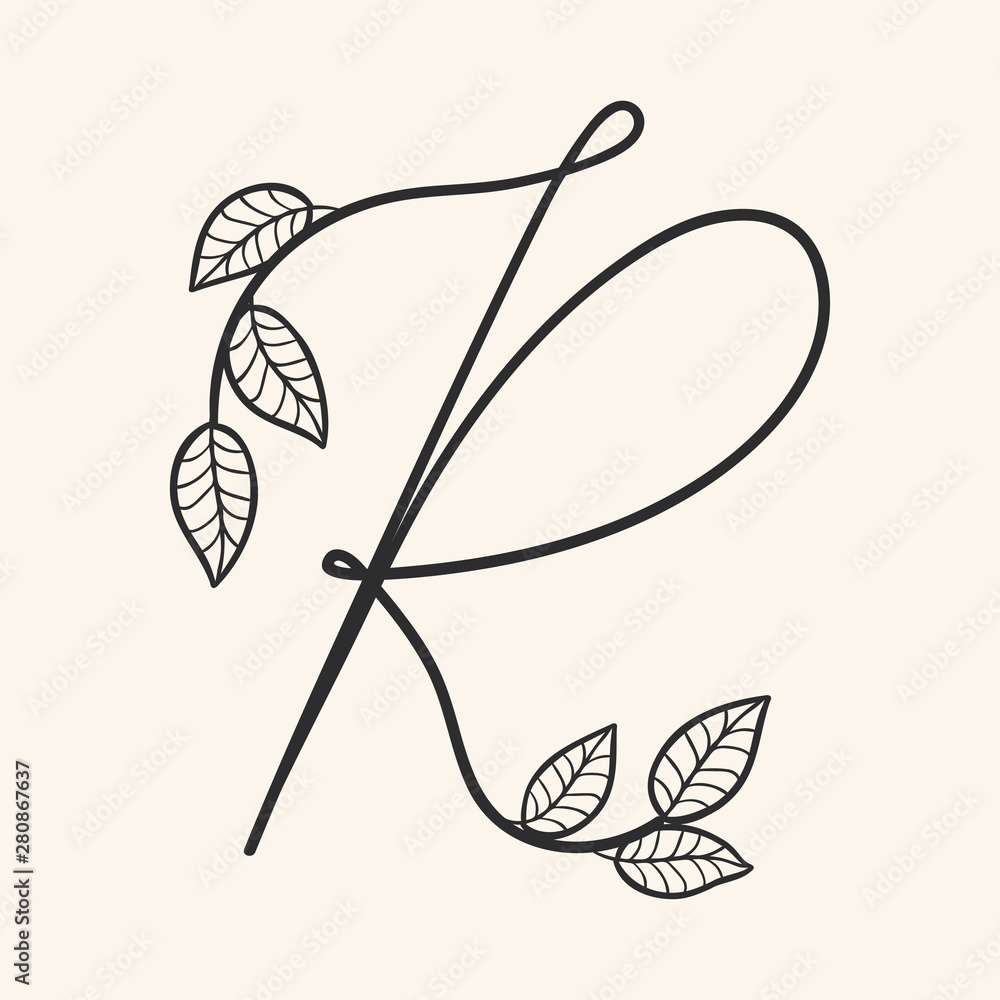 Calligraphy alphabet. Decorative handwritten font. Vector letter R ...