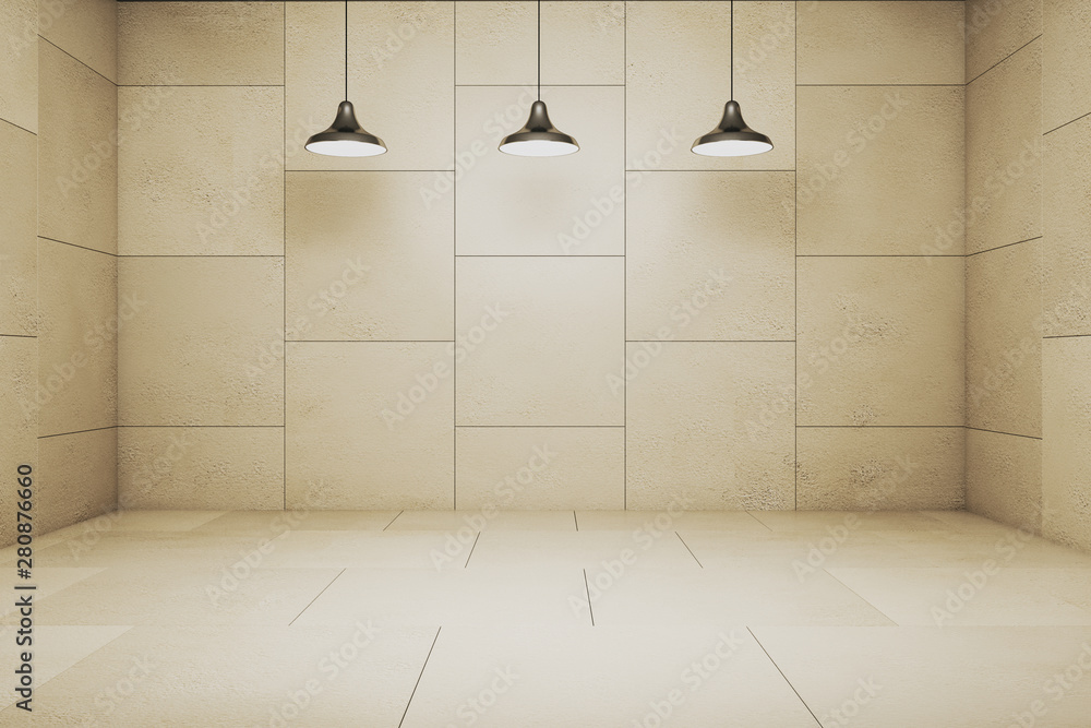 Light tile interior with copyspace Stock Photo | Adobe Stock
