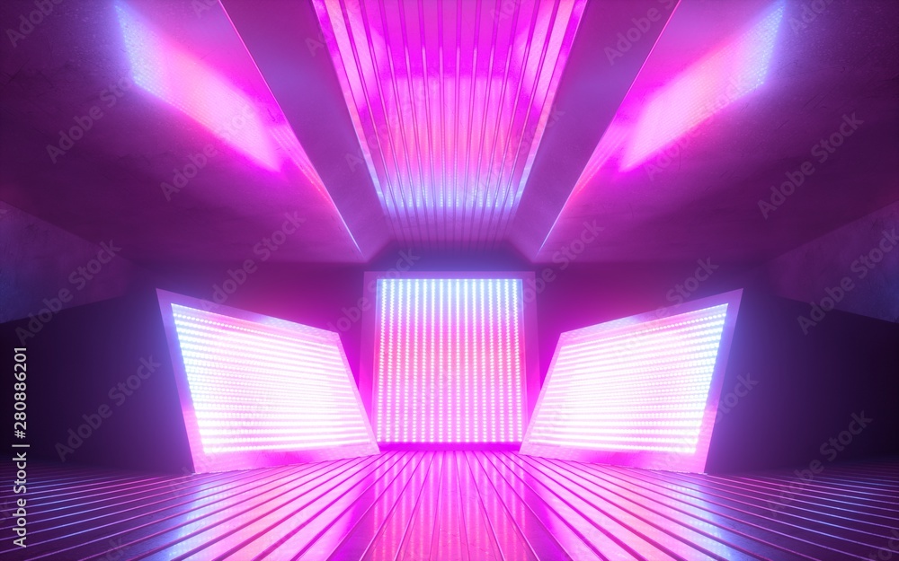 Hot Pink Neon Background