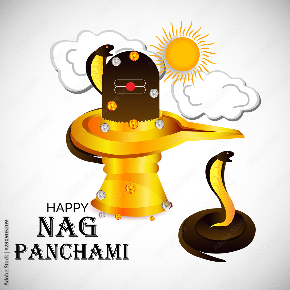Happy Nag Panchami Stock Illustration | Adobe Stock