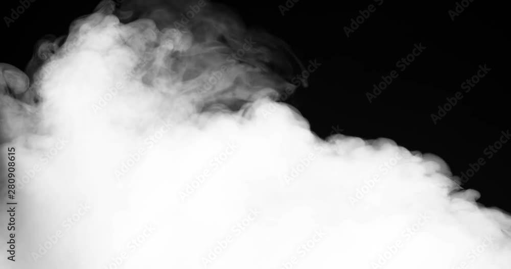 Sharp Stream of White Smoke. A jet of white smoke creates an elegant ...