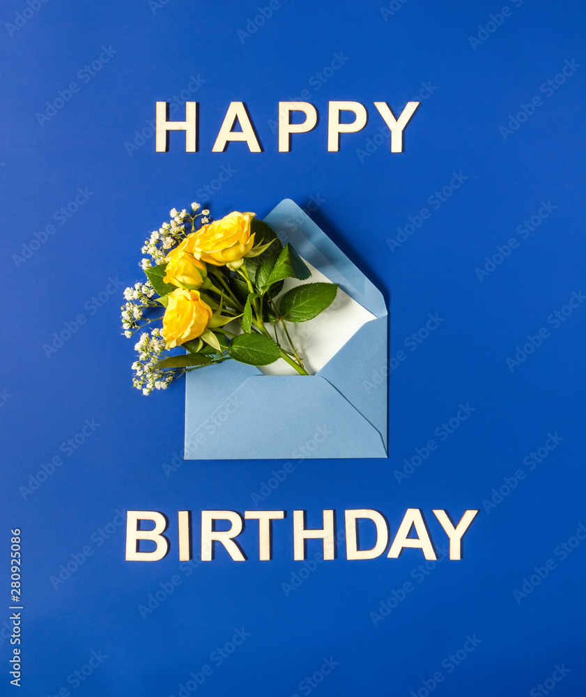 Happy Birthday Yellow Roses