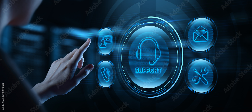 Technical Support Center Customer Service Internet Concept Stock Photo ...