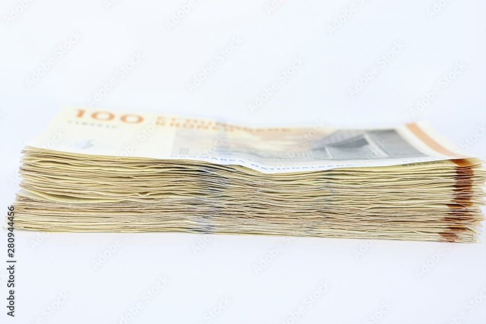 Image of danish 100 dkk banknotes. Stock Photo | Adobe Stock