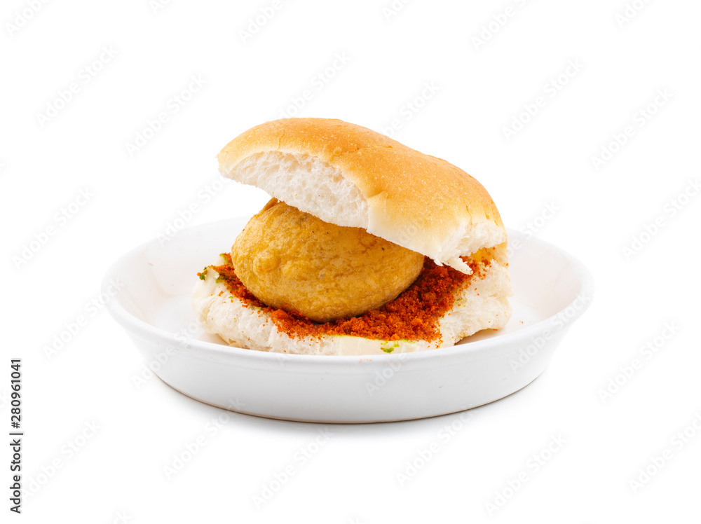 Indian Famous Street Food Vada Pav Also Know as Vada Paav, Wada Pav or ...