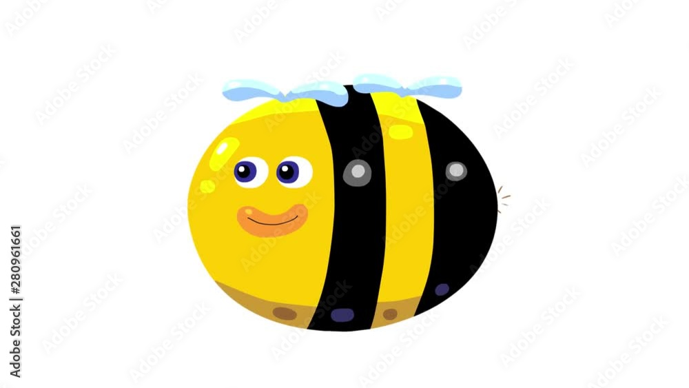 Bee cartoon. How nice to be a bee or a wasp at least. To be or not to ...