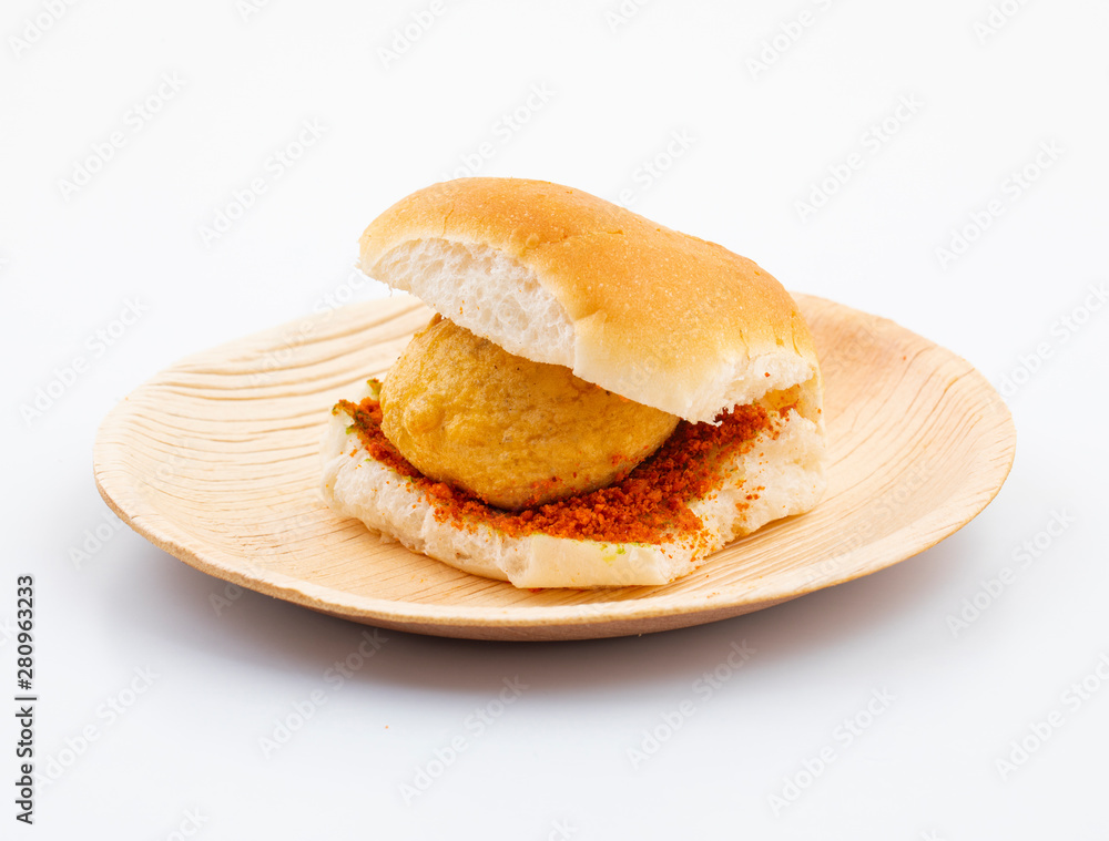 Indian Famous Street Food Vada Pav Also Know as Vada Paav, Wada Pav or ...